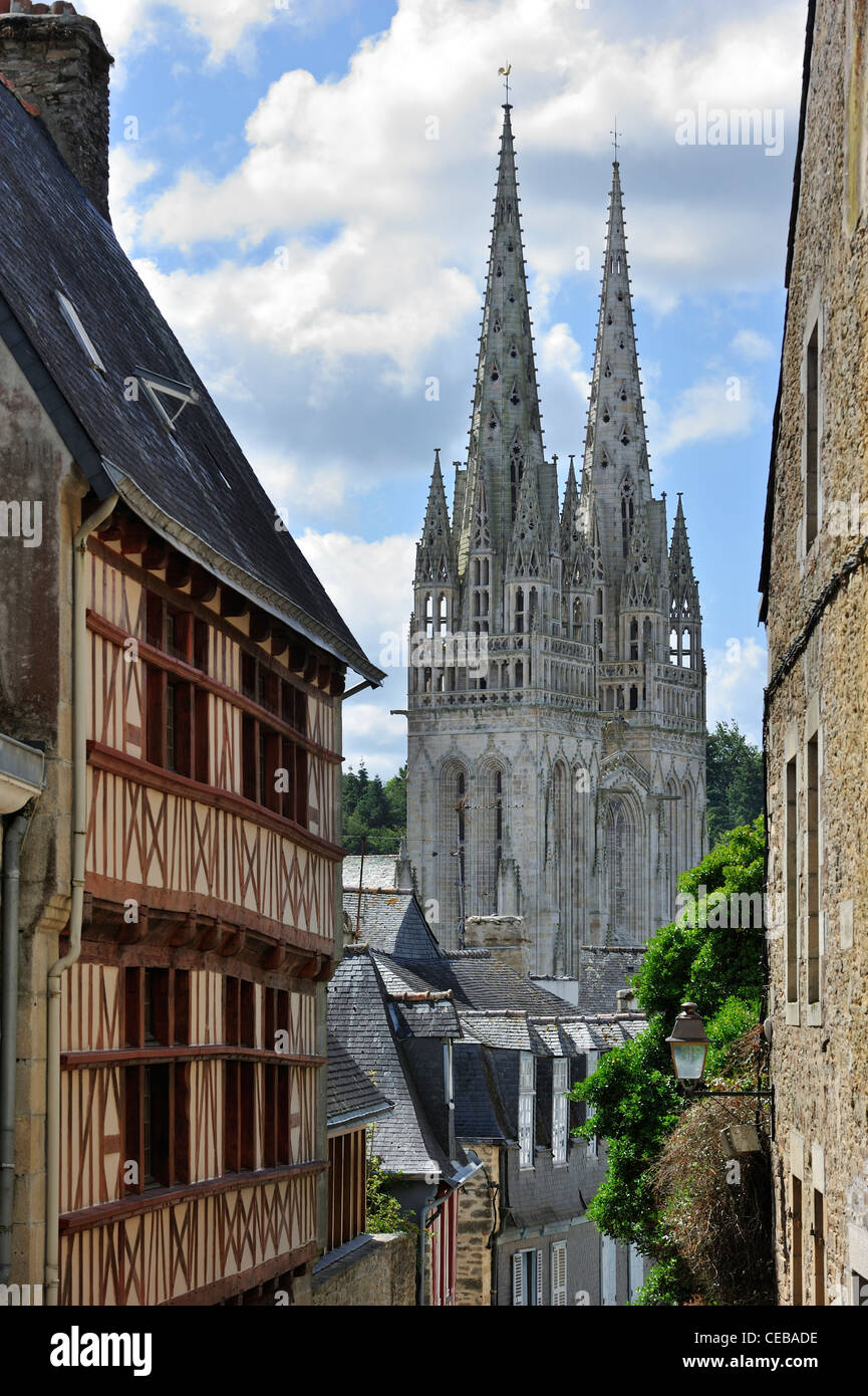 Cathédrale saint corentin de quimper hi-res stock photography and ...