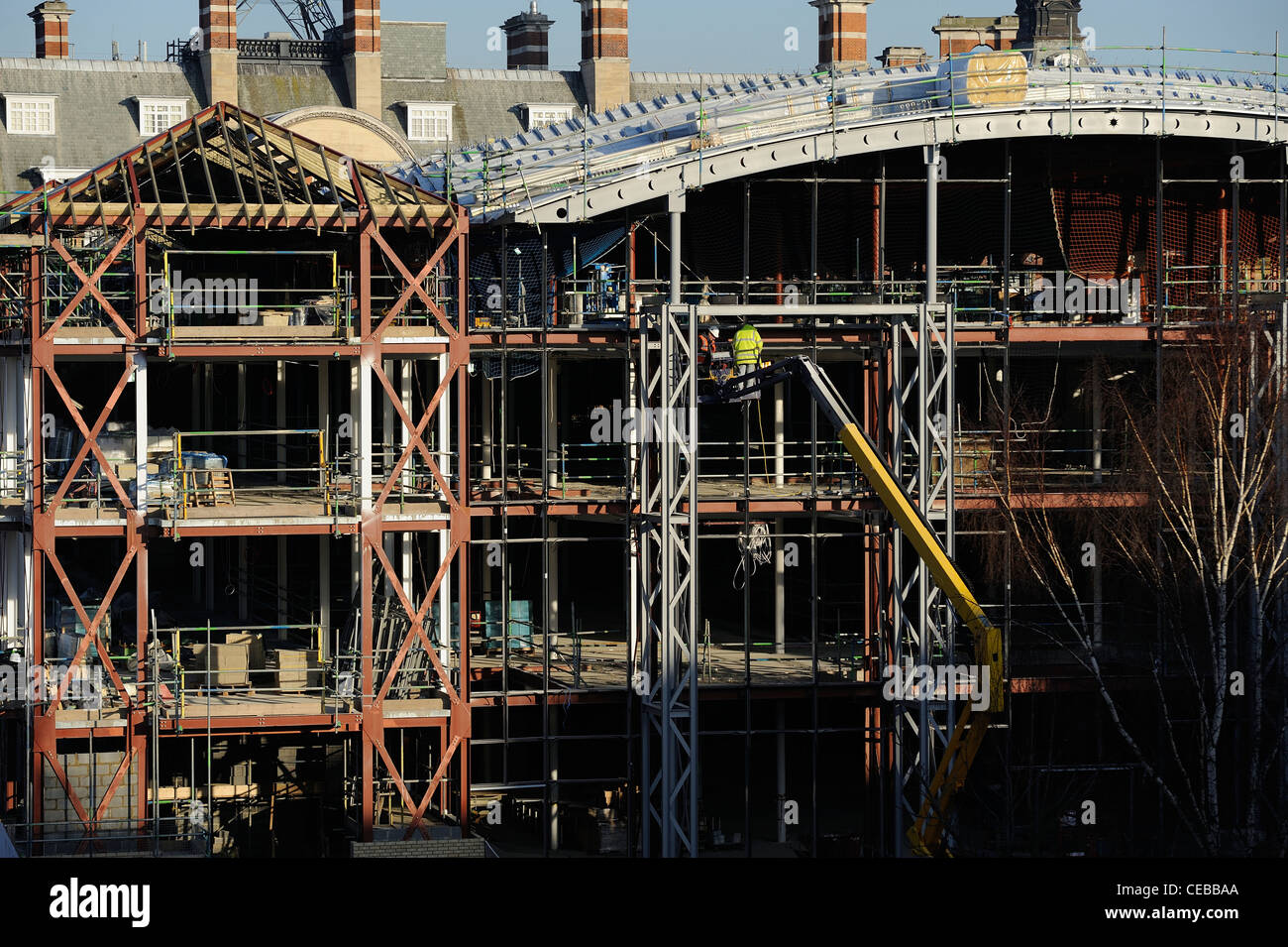 construction site york city council headquarters office block york ...
