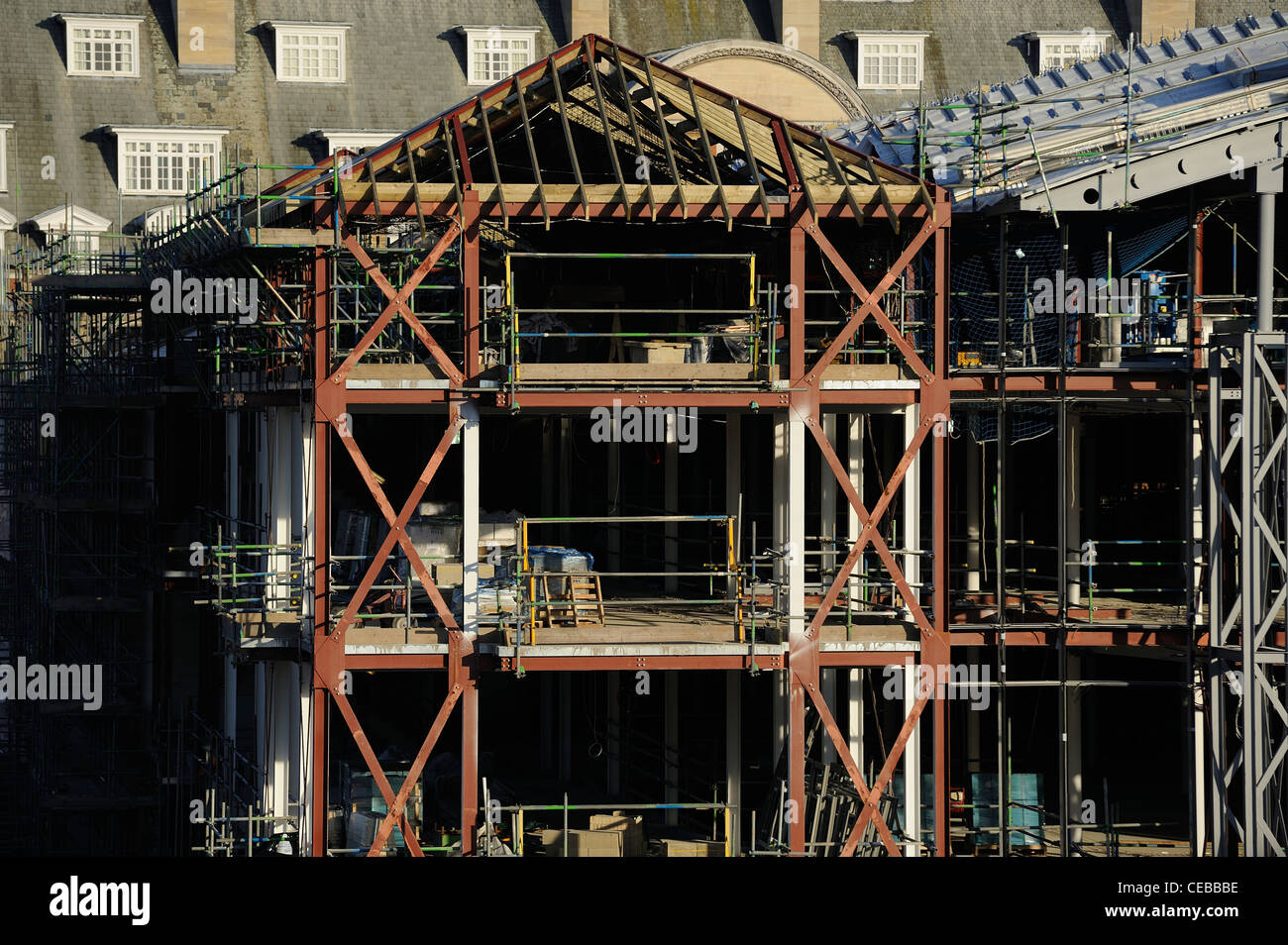 construction site york city council headquarters office block york ...