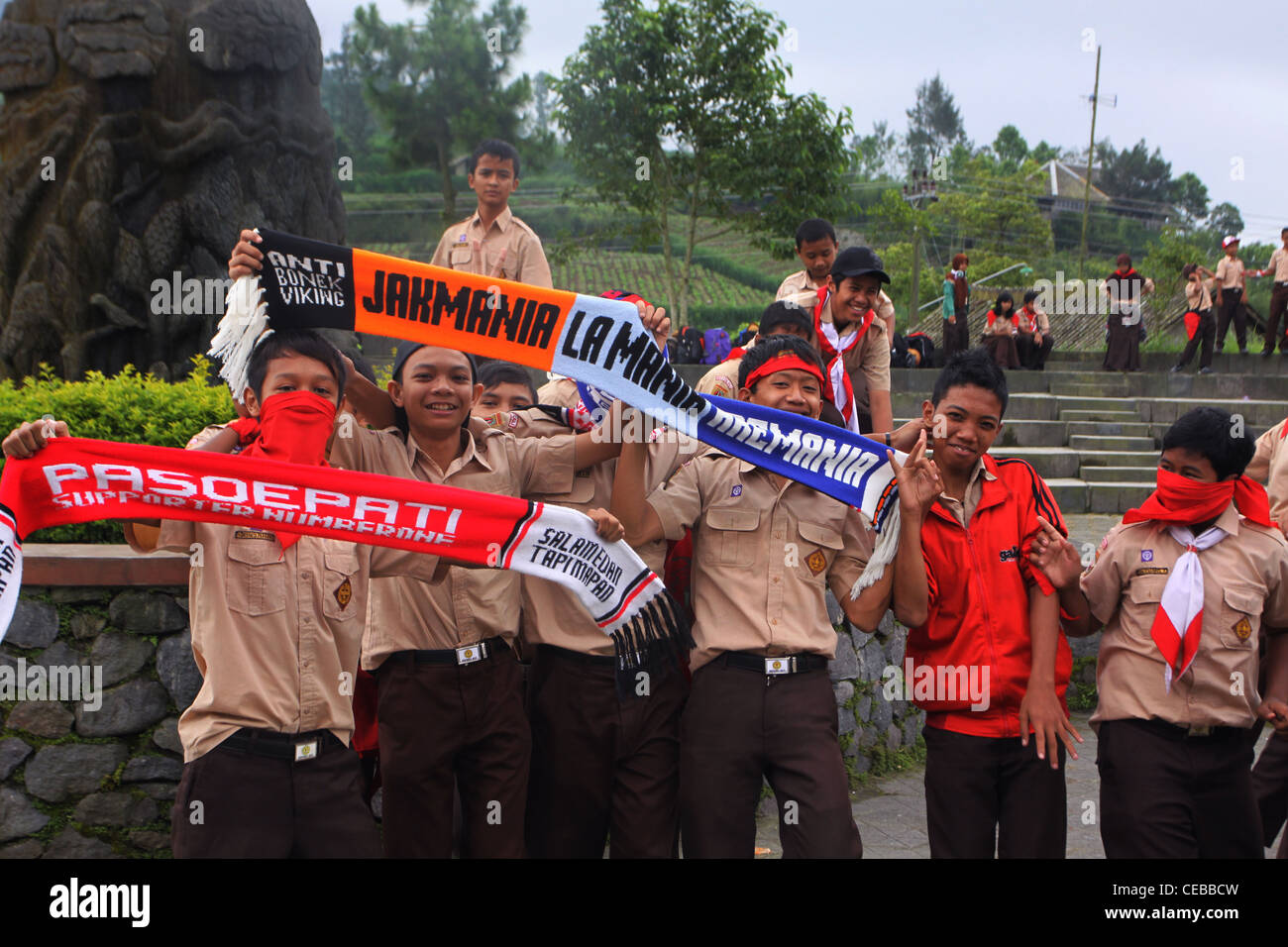 school children assembly village Yogyakarta Indonesia Stock Photo - Alamy