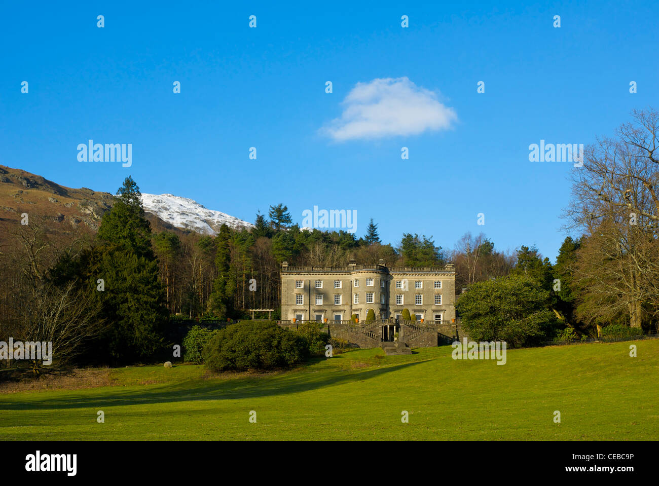 Rydal Hall, Rydal, near Ambleside, Lake District National Park, Cumbria ...