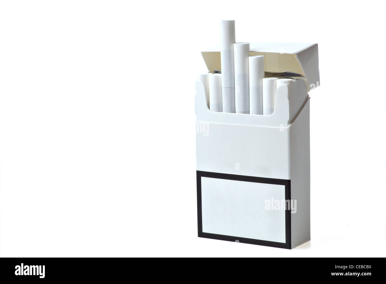 White empty pack cigarettes Cut Out Stock Images & Pictures - Alamy