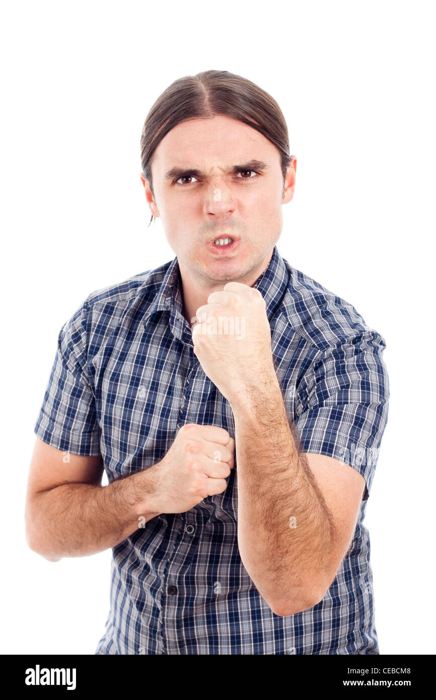 Angry man isolated hi-res stock photography and images - Alamy