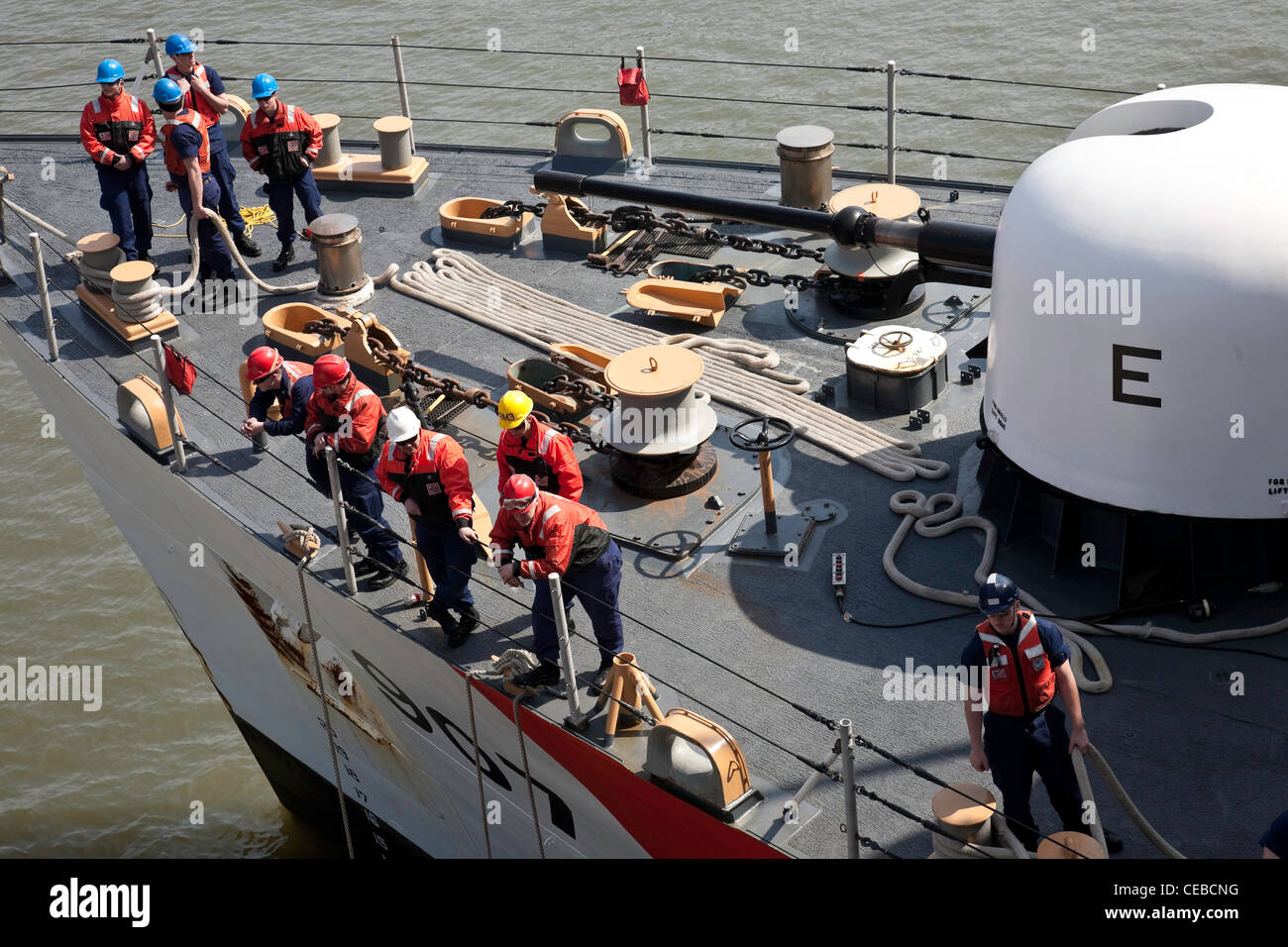 Coast Guard Cutter Crew Docks, South Street Seaport, East River, NYC ...