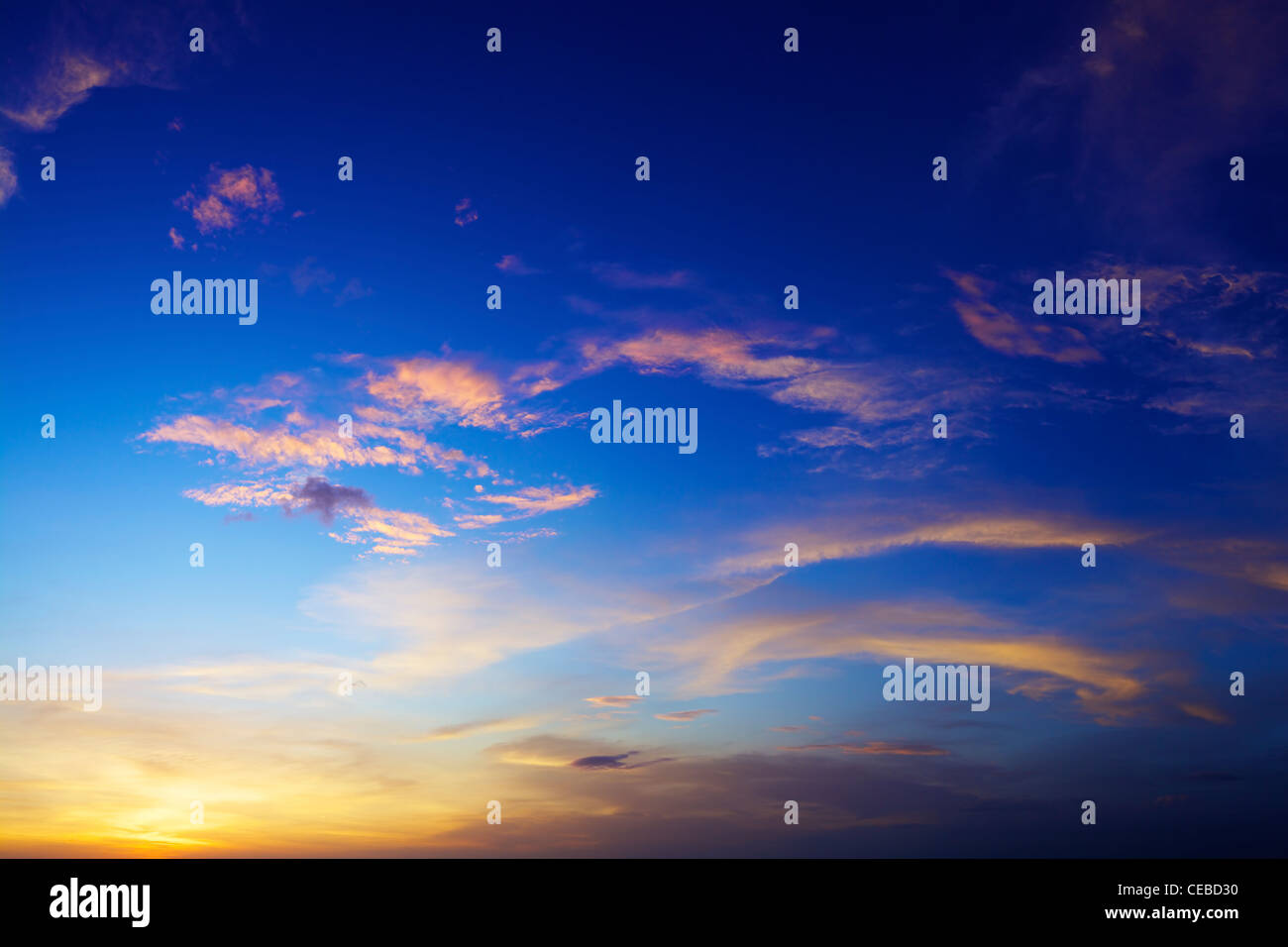 Spectacular sunset sky in high resolution Stock Photo - Alamy