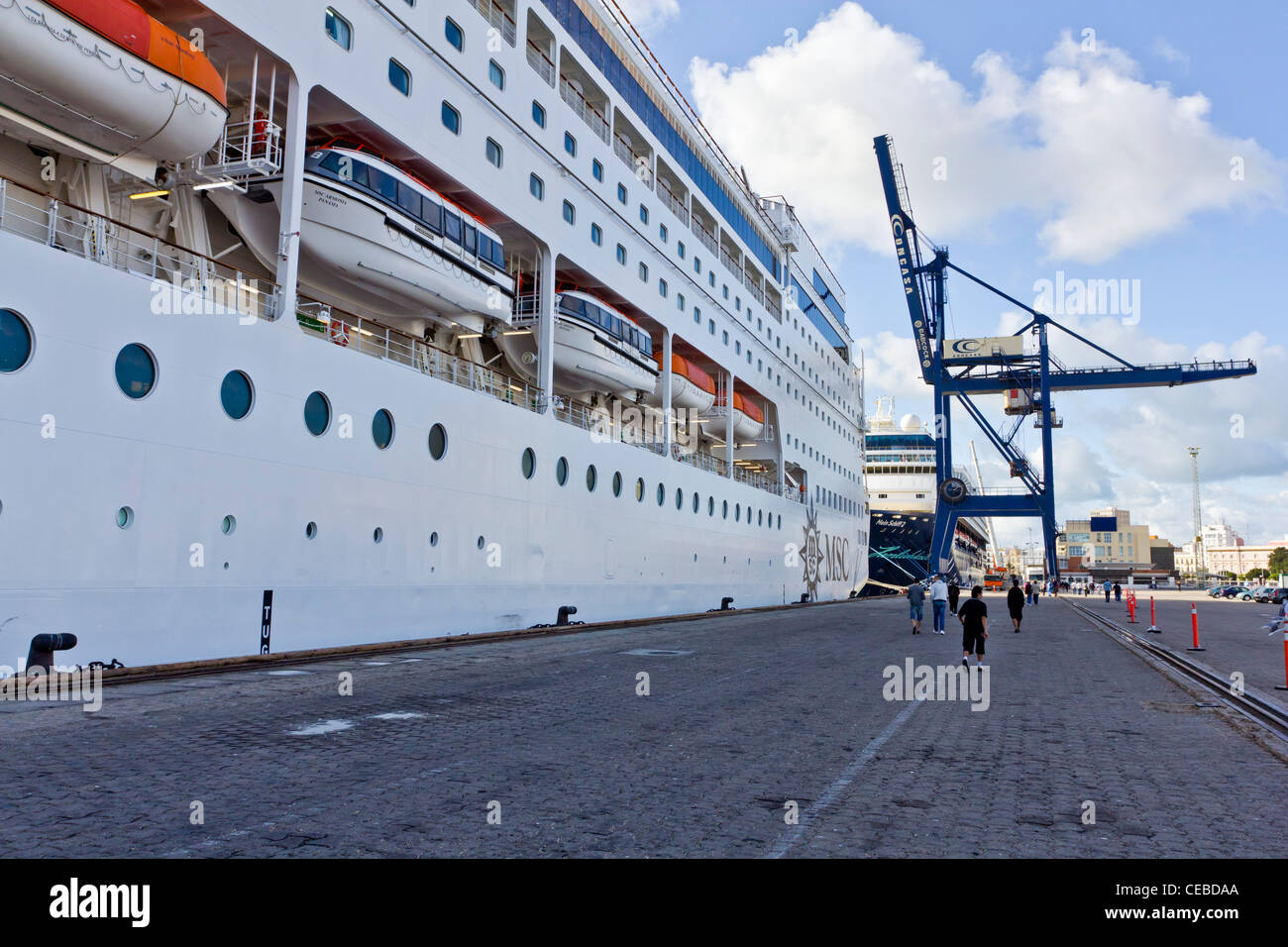 MSC Armonia cruise ship docked at Cadiz, Spain Stock Photo - Alamy
