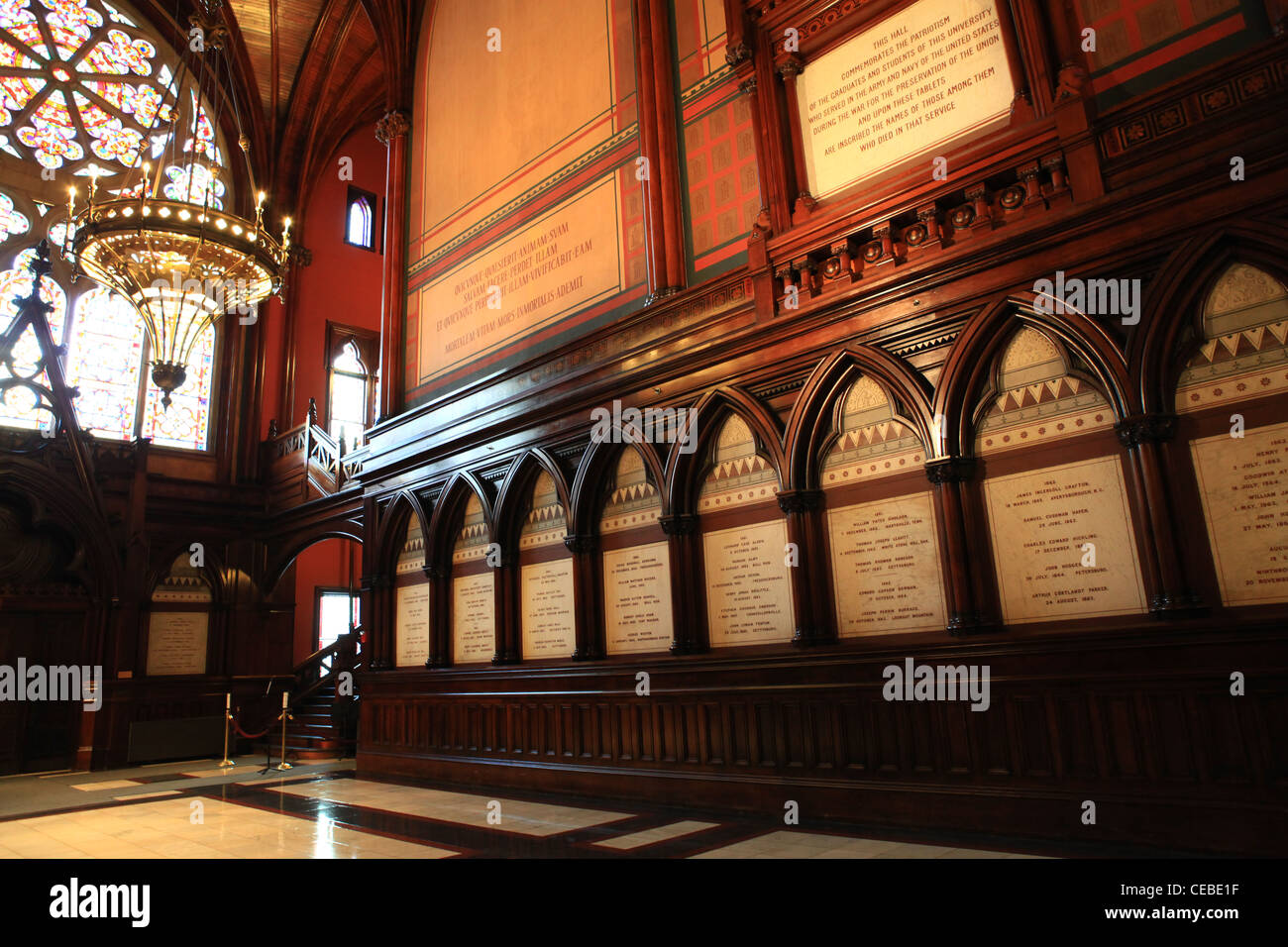 Harvard University Memorial hall Stock Photo - Alamy