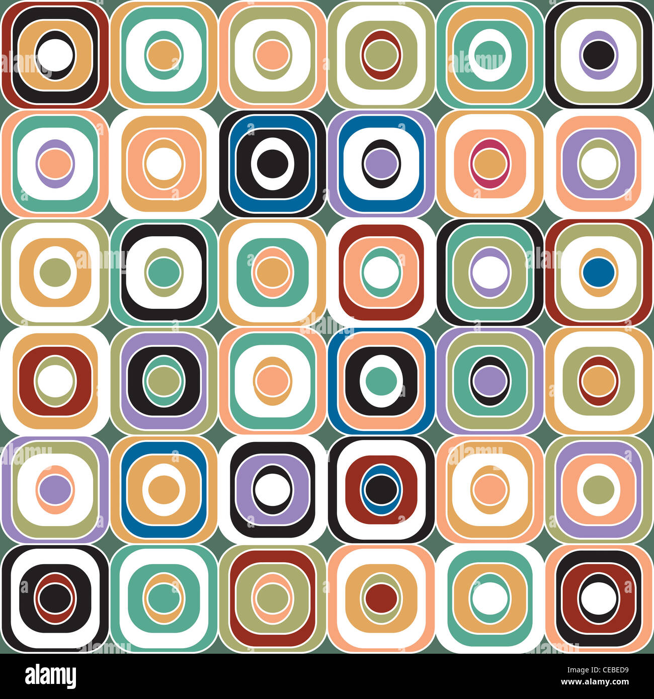 Repeating retro vector pattern Stock Photo - Alamy
