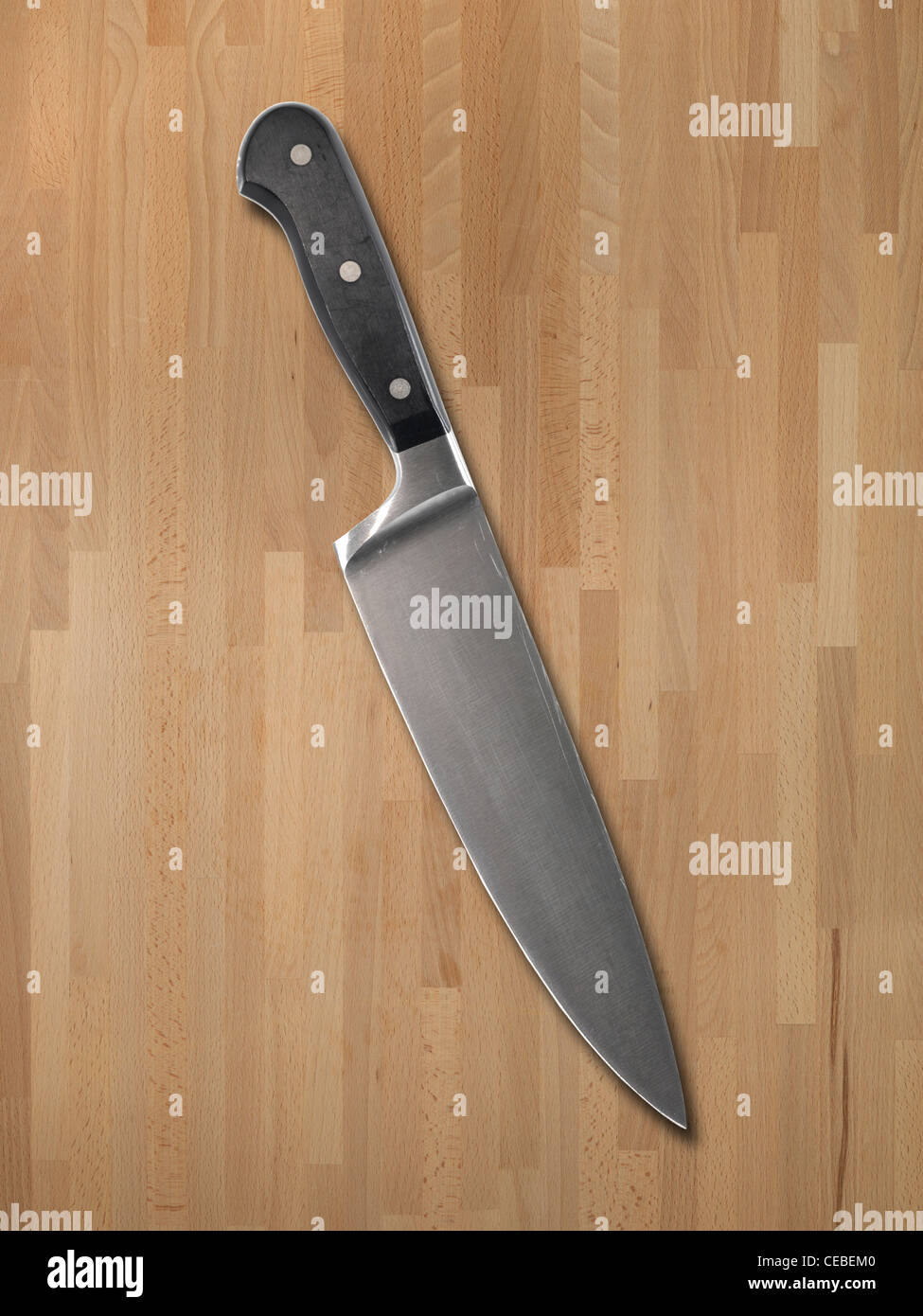 A chiefs large kitchen metal carving knife Stock Photo - Alamy