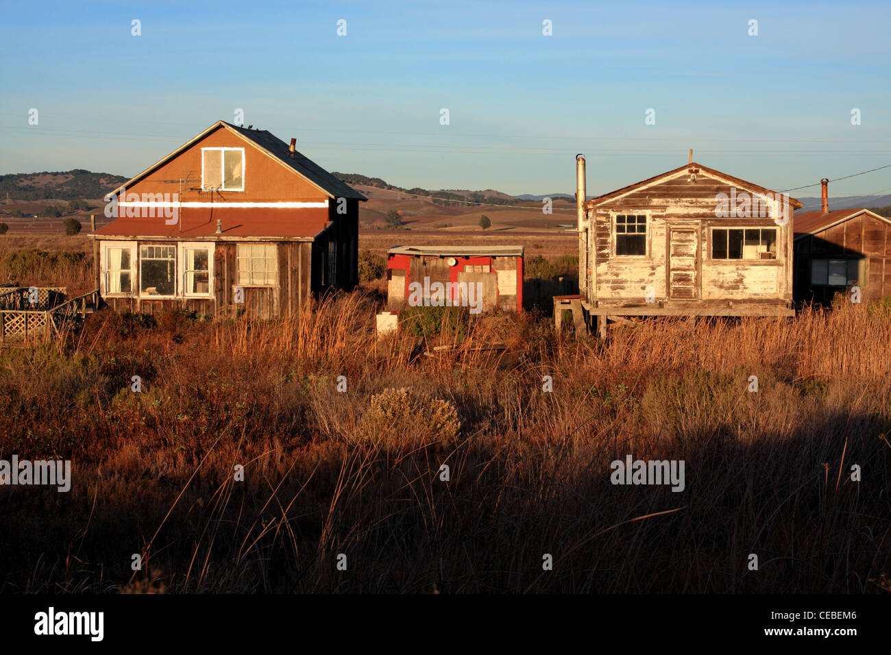 The ghost town of Wingo sits in the marshes north of San Pablo Bay ...