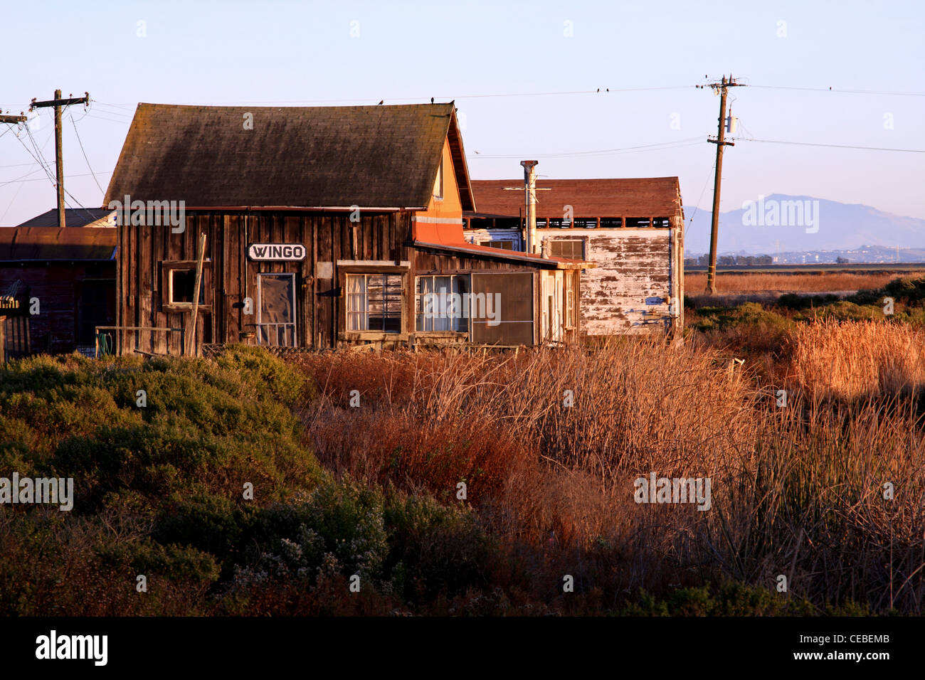 The ghost town of Wingo sits in the marshes north of San Pablo Bay ...