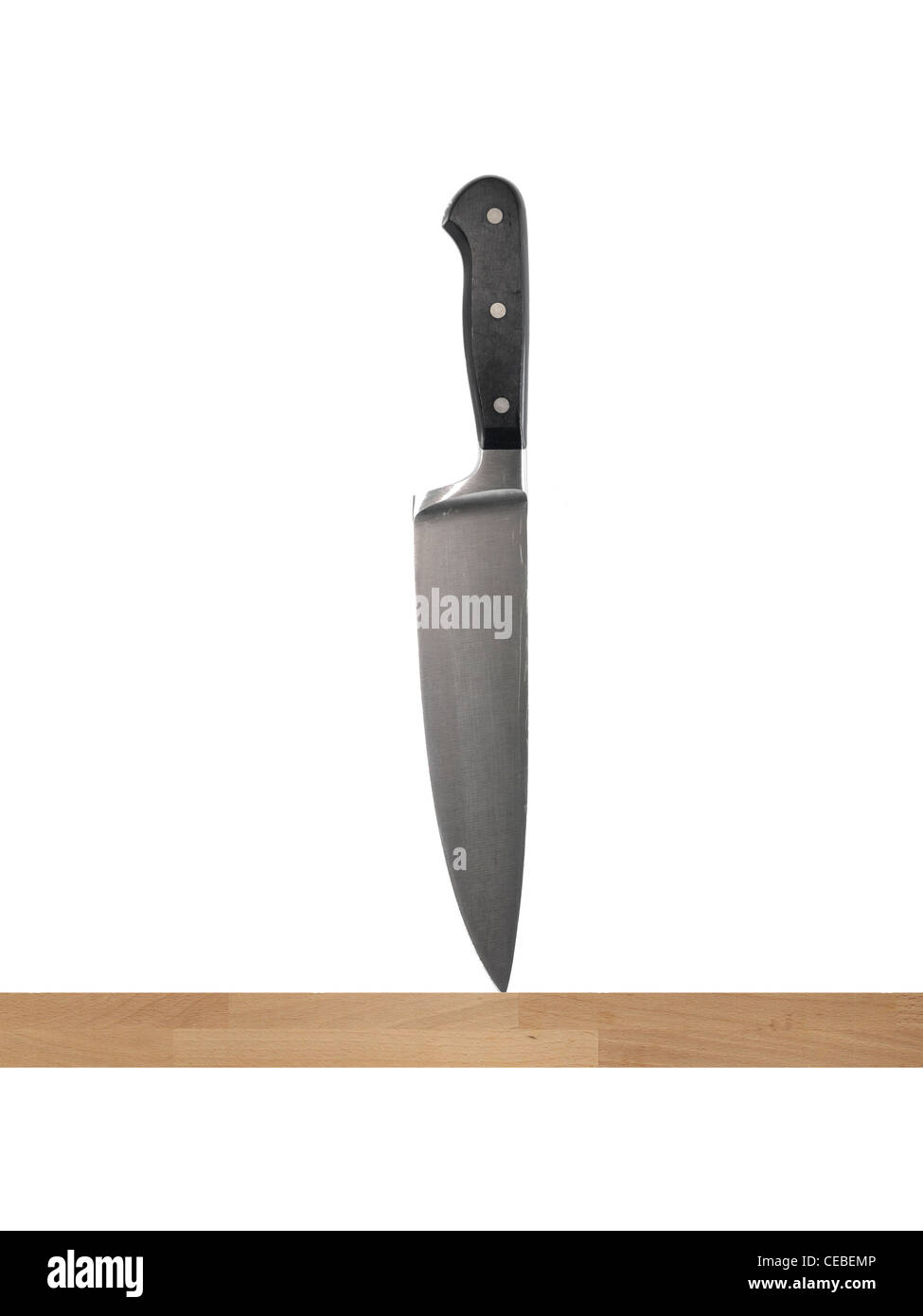 A chiefs large kitchen metal carving knife Stock Photo - Alamy