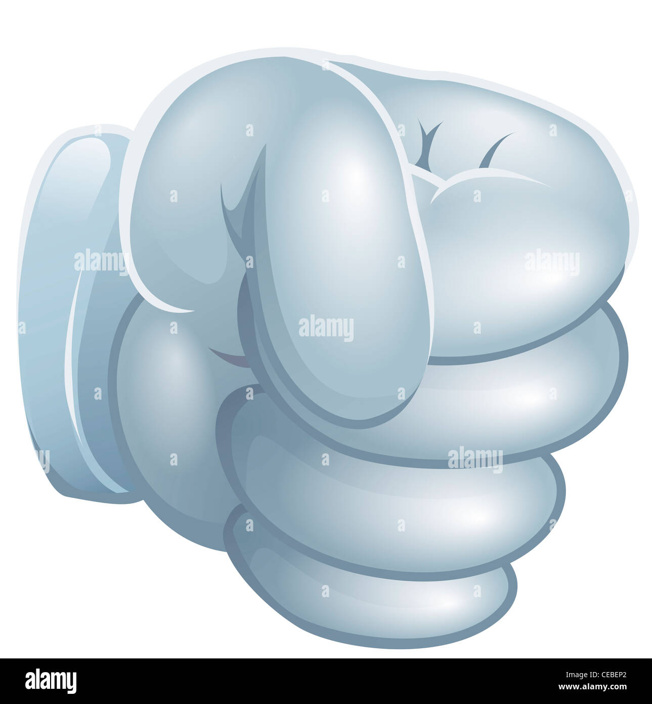 Cartoon clenched fist hi-res stock photography and images - Alamy