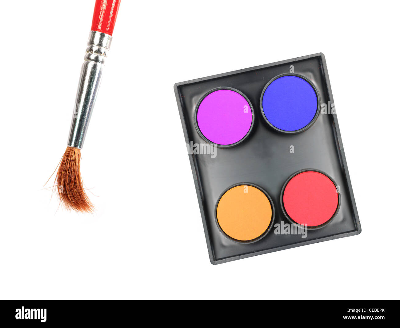 Painting equipment isolated on a white background Stock Photo - Alamy