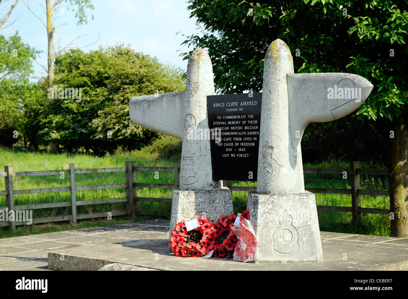 RAF Kings Cliffe Airfield (USAAF Station 367) Memorial, England, UK ...