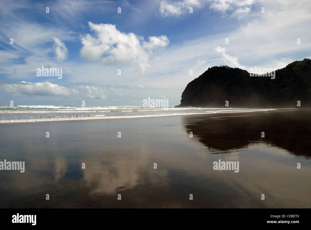 Piha Beach, North Island, NZ Stock Photo - Alamy
