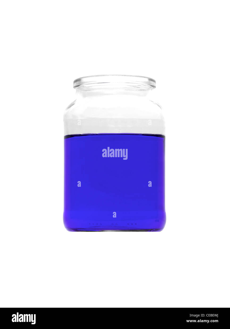 Science flasks isolated against a white background Stock Photo - Alamy