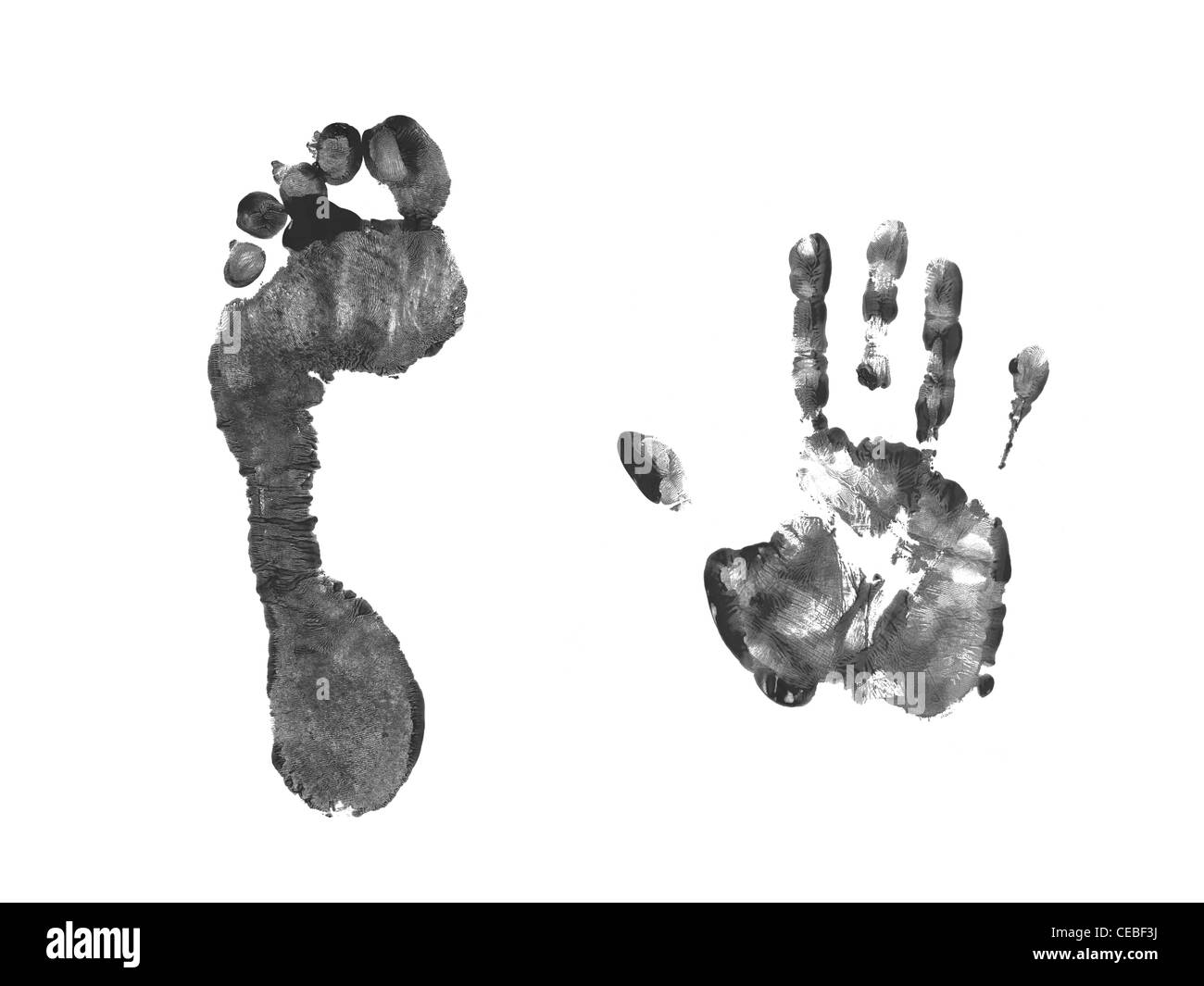 Foot feet hand Black and White Stock Photos & Images - Alamy
