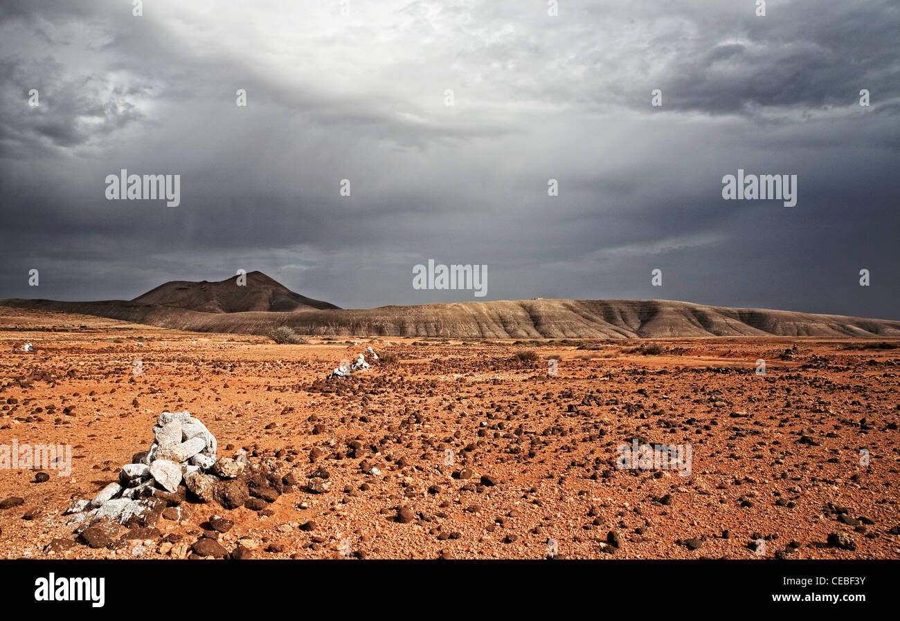 Red landscape of Fuerteventura - spain Stock Photo - Alamy