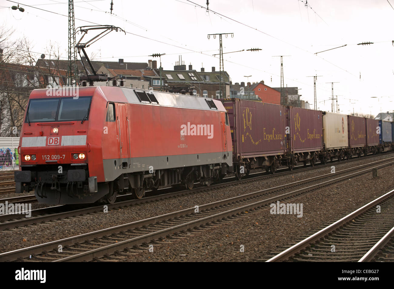 German Railways freight train Stock Photo - Alamy