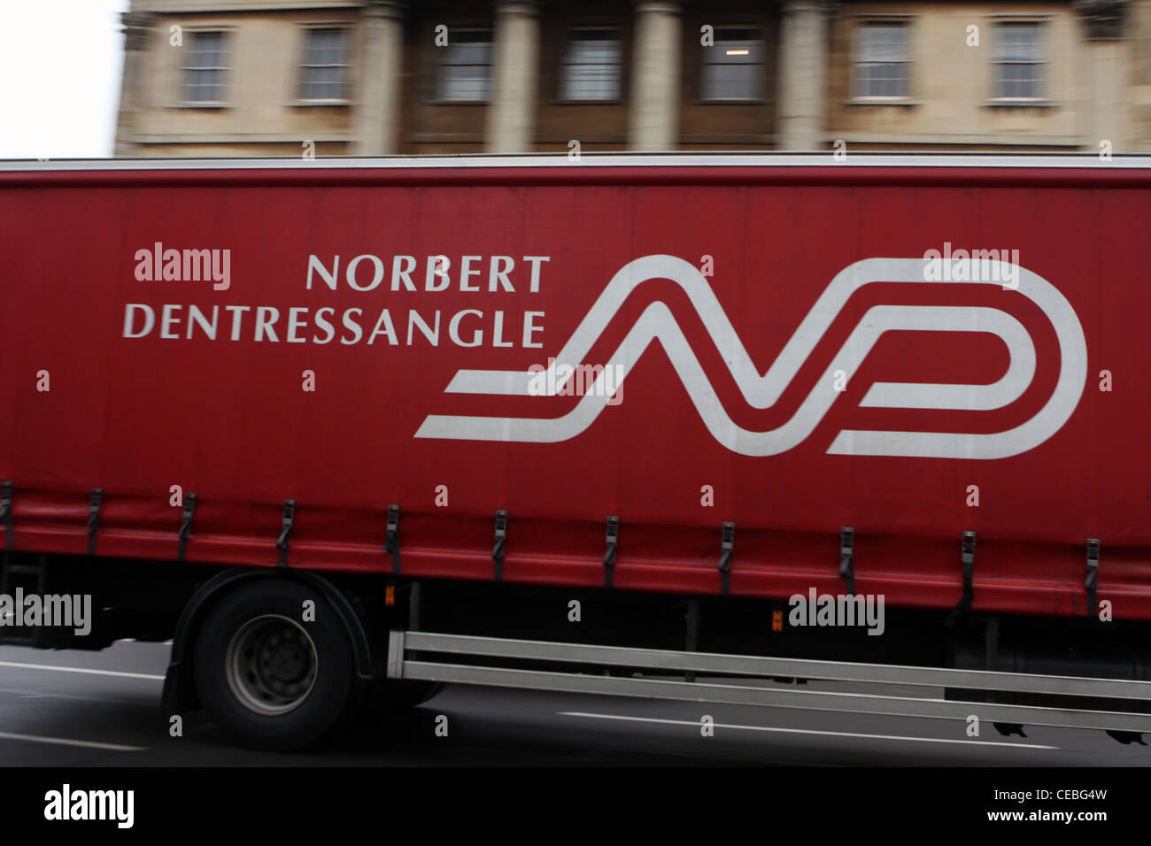 A Norbert Dentressangle truck traveling along a road in London Stock ...