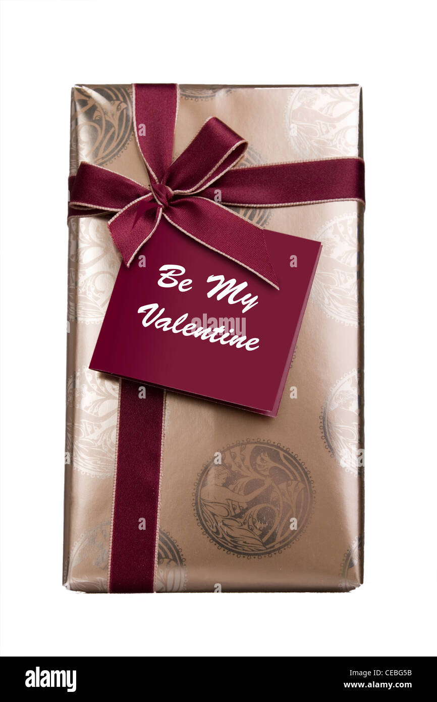 Gift wrapped present Stock Photo - Alamy