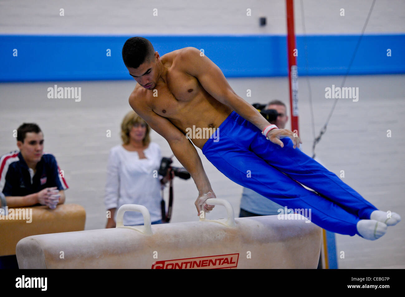 Louis Smith Great Britain Squad Gymnast pictured training with the ...