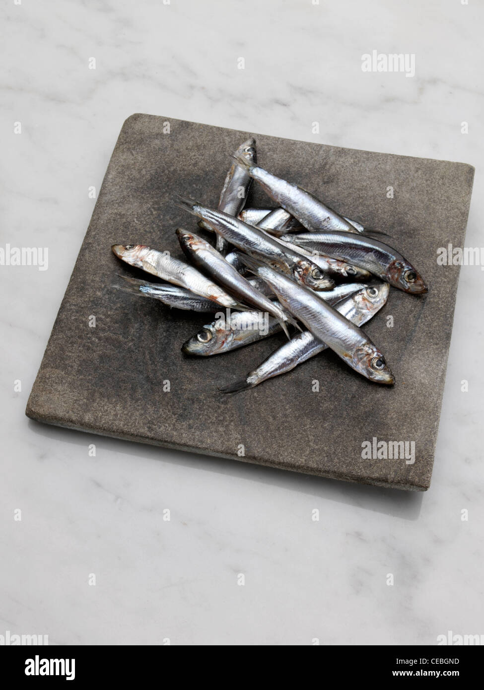 A slab of fresh whitebait Stock Photo - Alamy