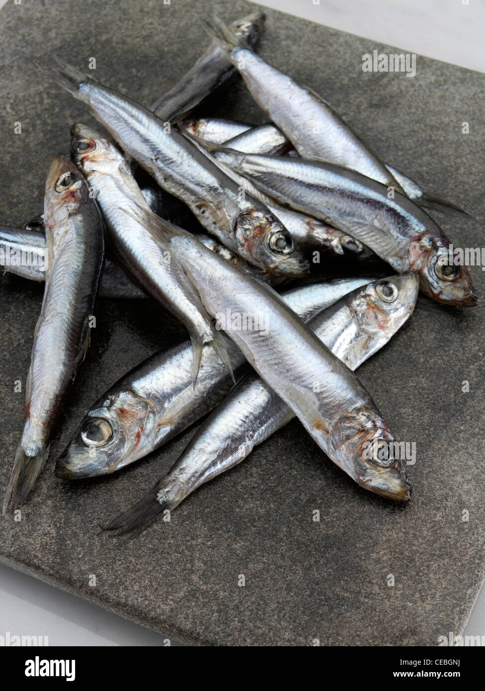 A slab of fresh whitebait Stock Photo - Alamy
