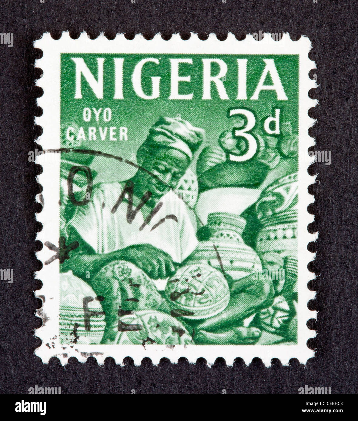 Nigerian postage stamp Stock Photo - Alamy