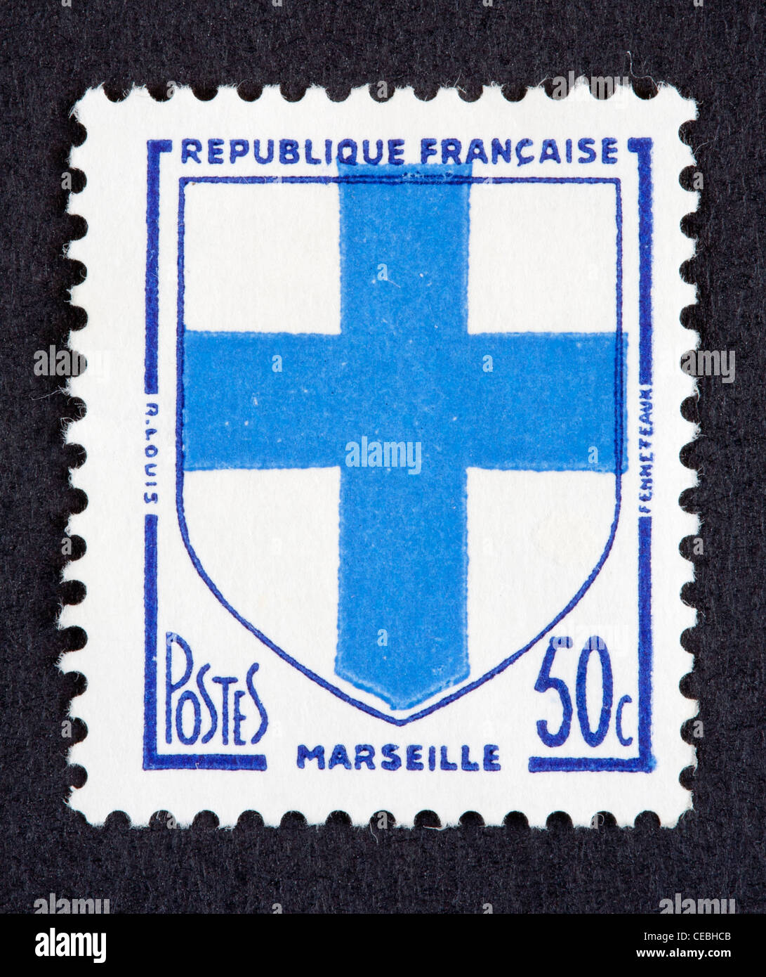 French postage stamp marseille hi-res stock photography and images - Alamy