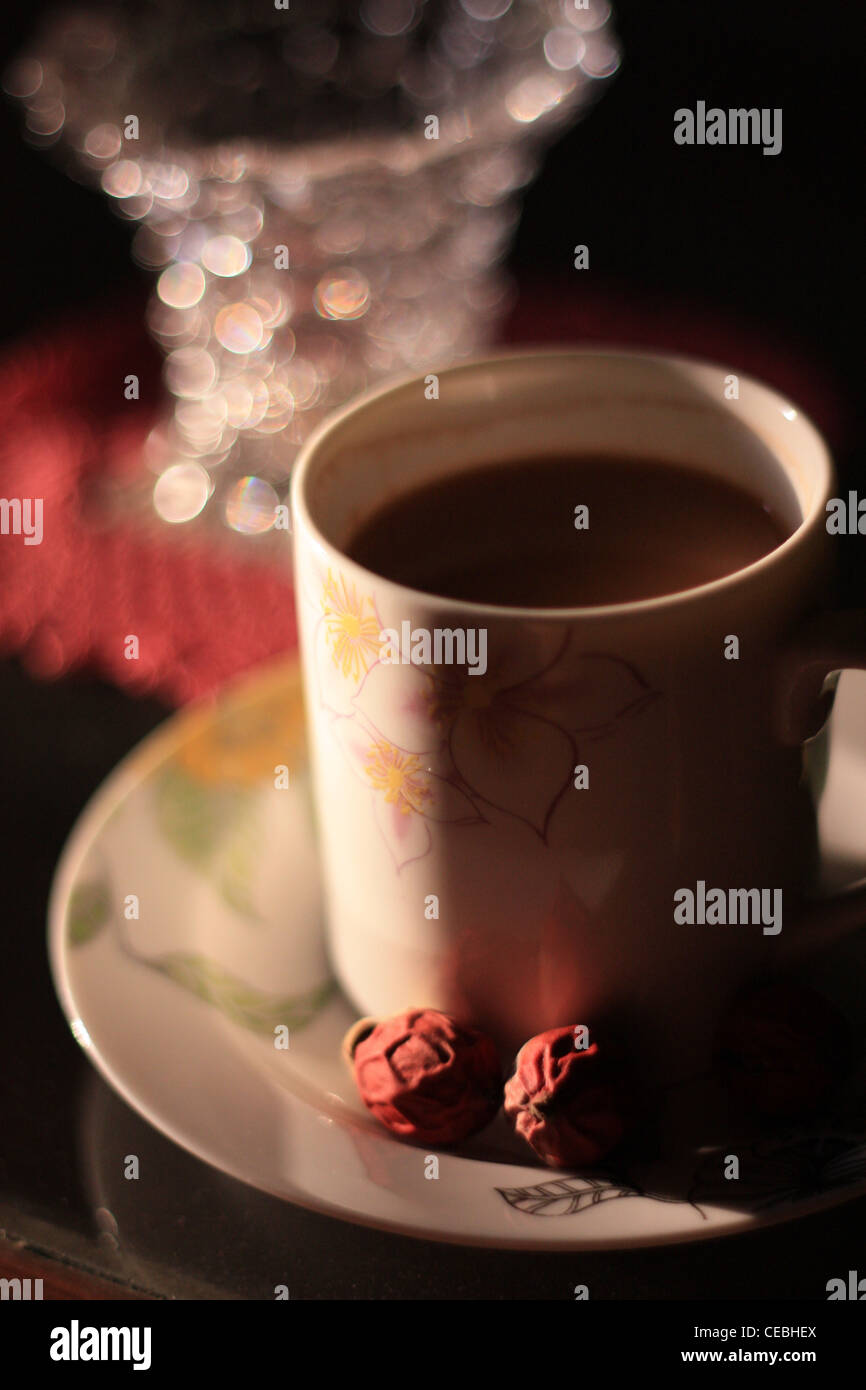 A classy evening tea presentation in still life Stock Photo - Alamy
