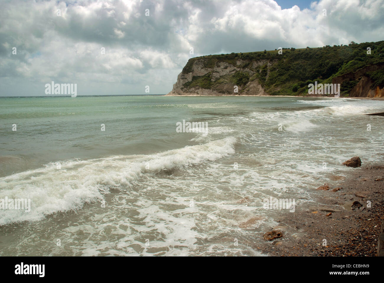 Whitecliff Bay Isle of Wight, Hampshire, England Stock Photo - Alamy