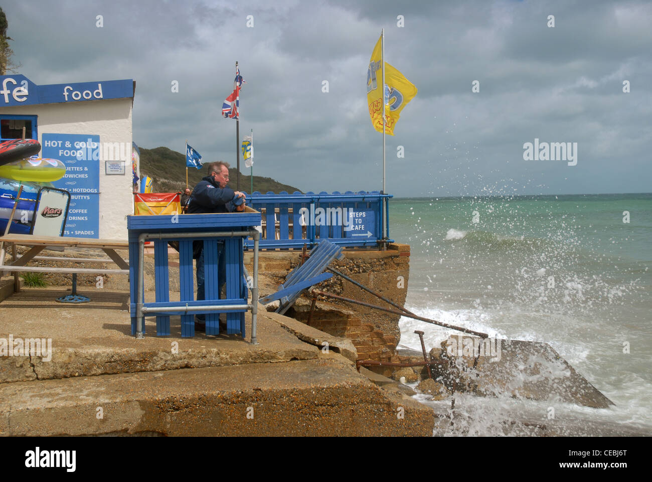 Whitecliff Isle of Wight, Hampshire, England Stock Photo - Alamy