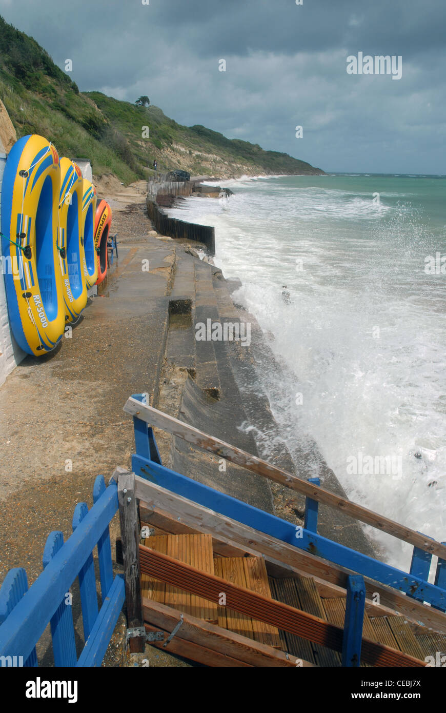 Whitecliff Isle of Wight, Hampshire, England Stock Photo - Alamy