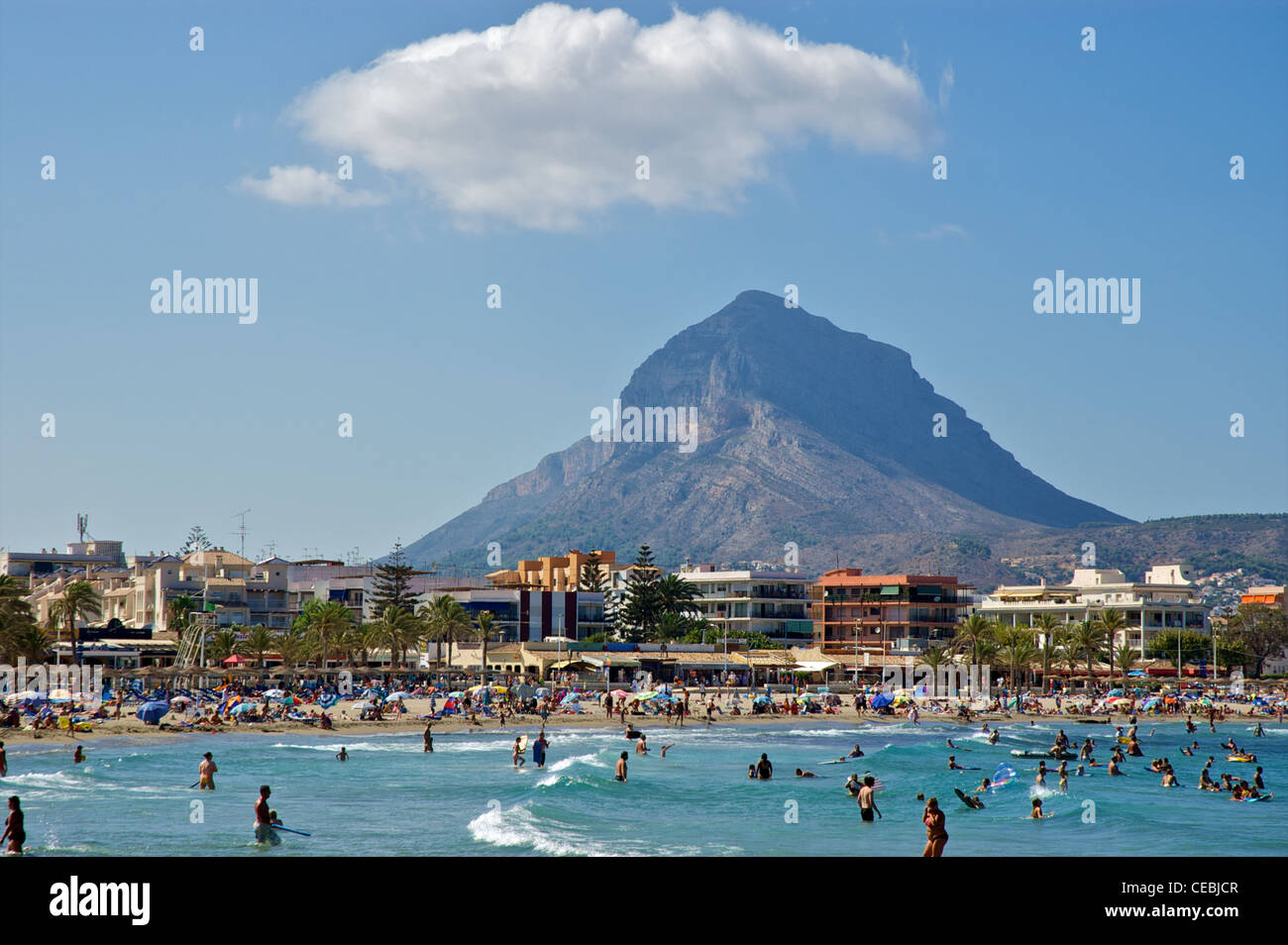 Cloud over the Montgo Stock Photo - Alamy