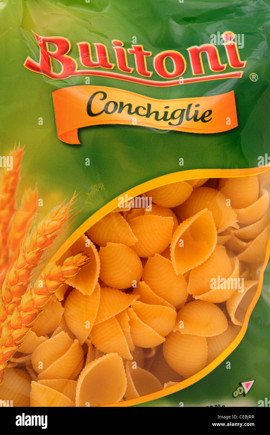 Buitoni Conchiglie Pasta Stock Photo - Alamy