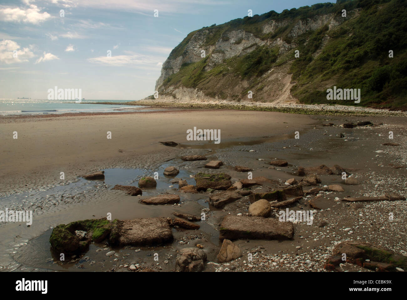 Whitecliff Bay Isle of Wight, Hampshire, England Stock Photo - Alamy