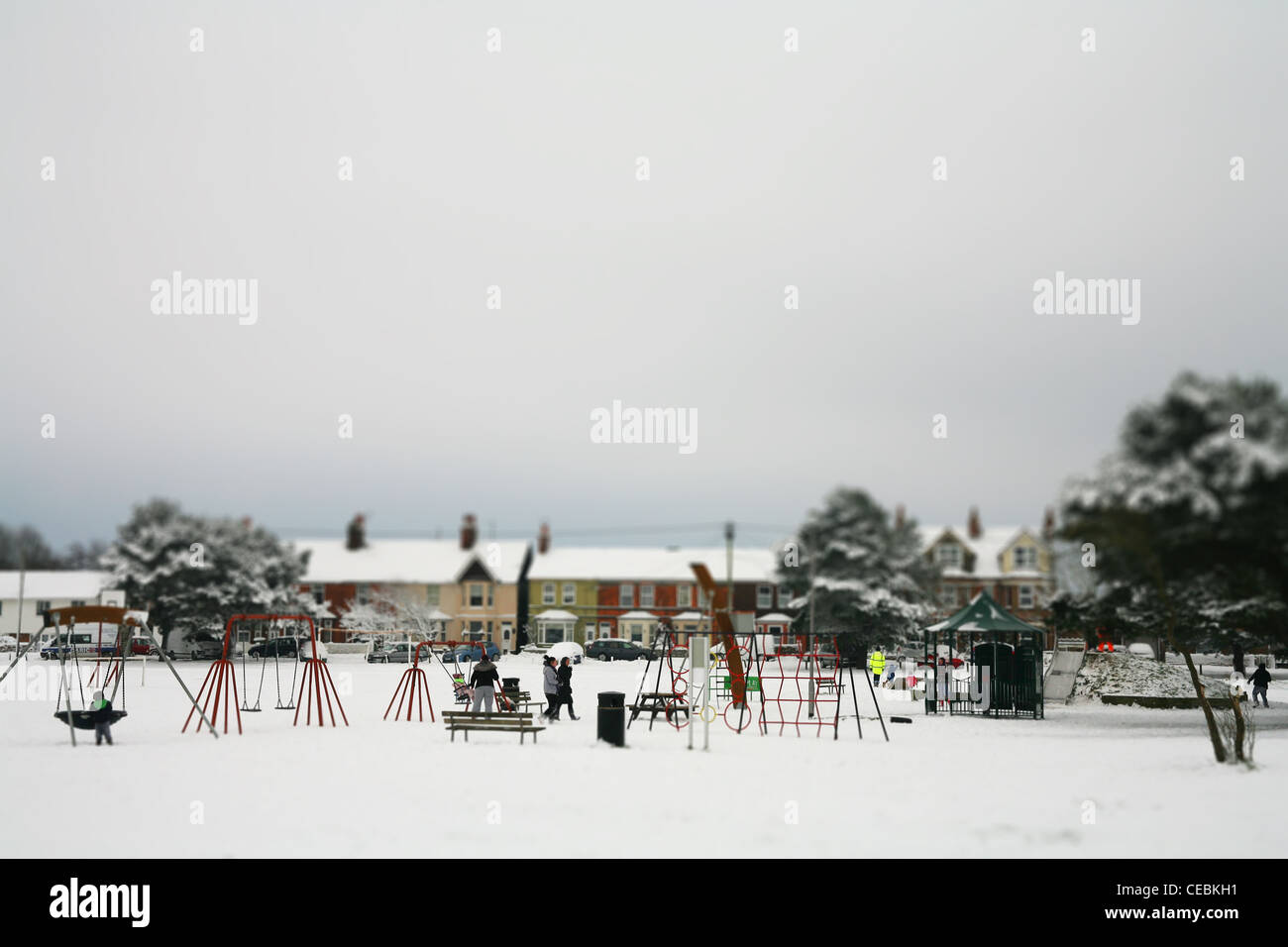 Rural village inheavy snow hi-res stock photography and images - Alamy