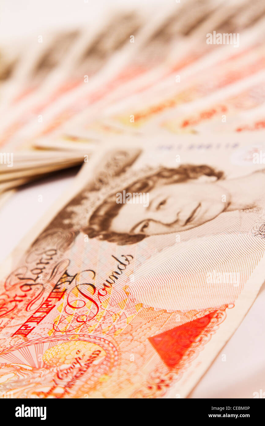 Fifty Pound notes Stock Photo - Alamy