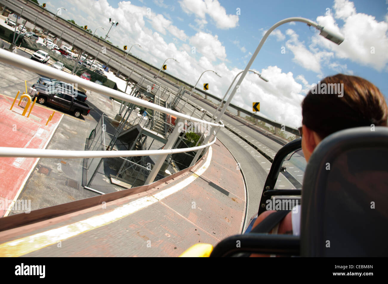 in car view from the ride test track at epcot Stock Photo - Alamy
