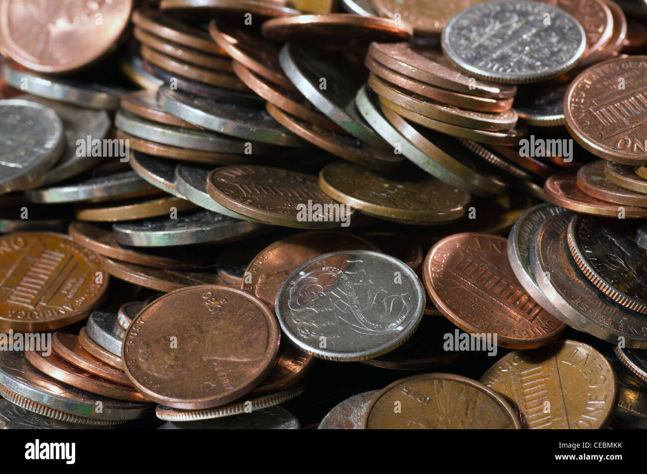 Assorted us coins hi-res stock photography and images - Alamy