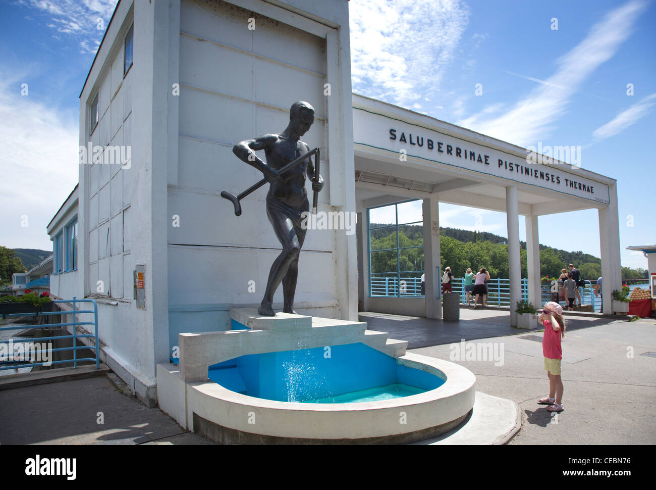 Piestany, Piešťany, Slovakia, Slovak, Republic, spa, city, town, statue ...