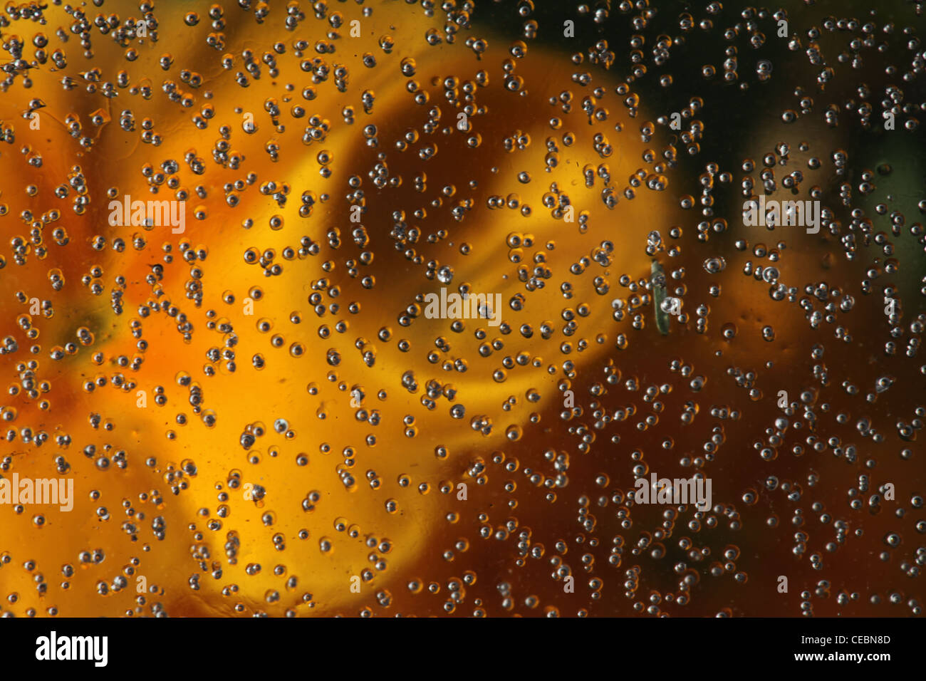 Bubbles in Ice Stock Photo - Alamy