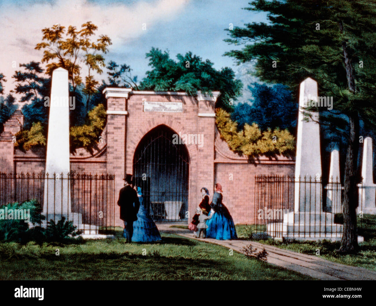 The Tomb Of George Washington Mount Vernon Virginia Circa 1880 Stock