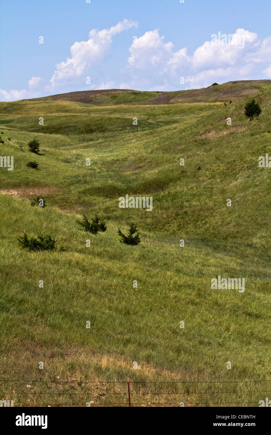 American Great Plains South Dakota in USA US beautiful praire prairies ...