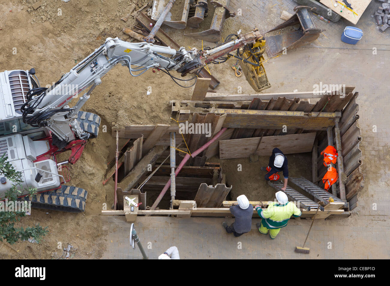 Road construction excavation hi-res stock photography and images - Alamy