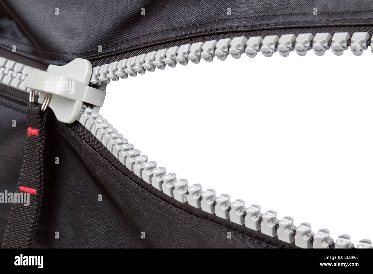 Open zipper hi-res stock photography and images - Alamy