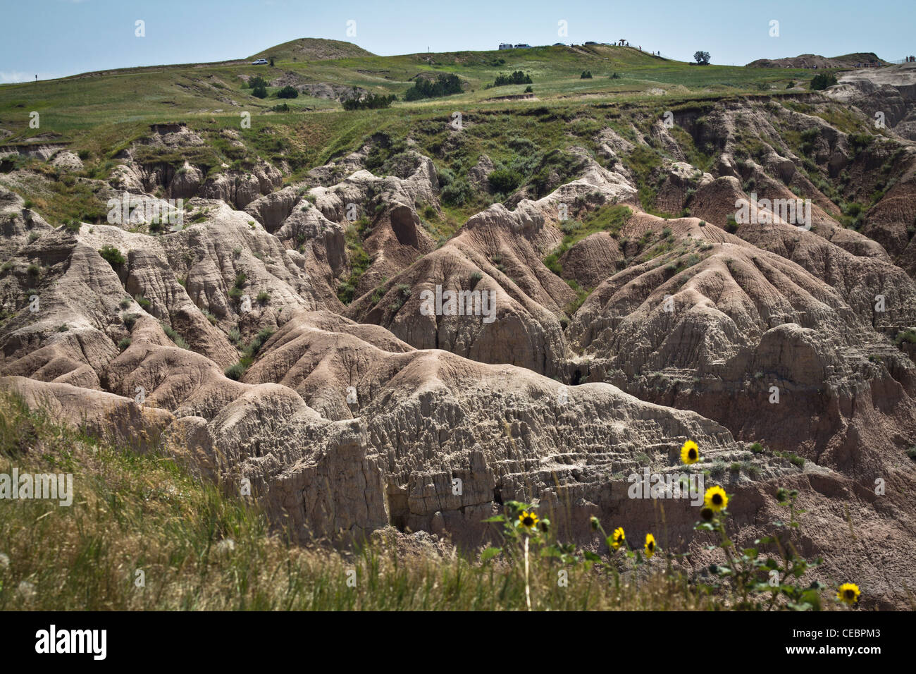 American Badlands Yellow Mounds mountains National Park South Dakota ...