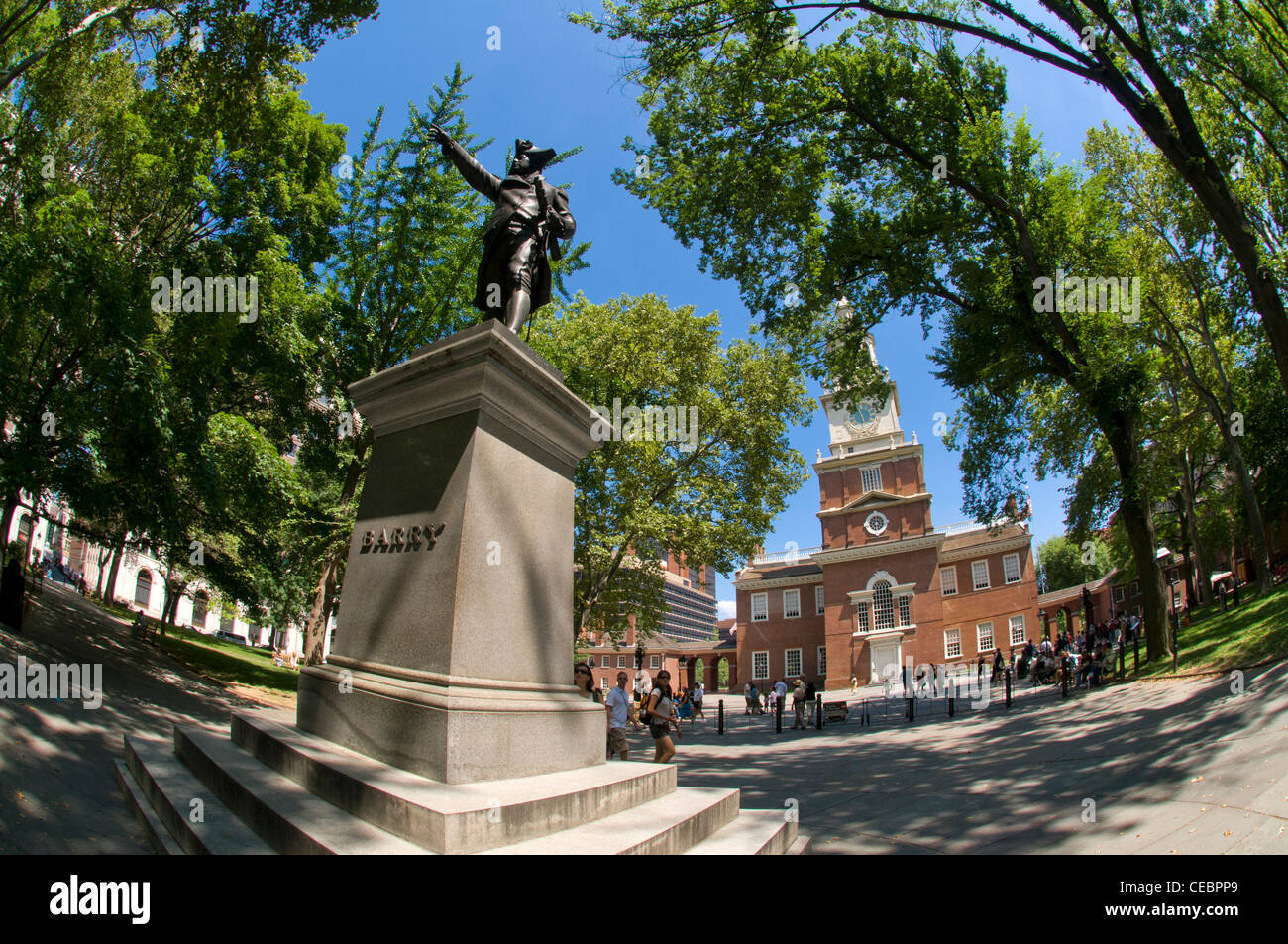 Statue of John Barry "The Father of the American Navy" in Philadelphia ...